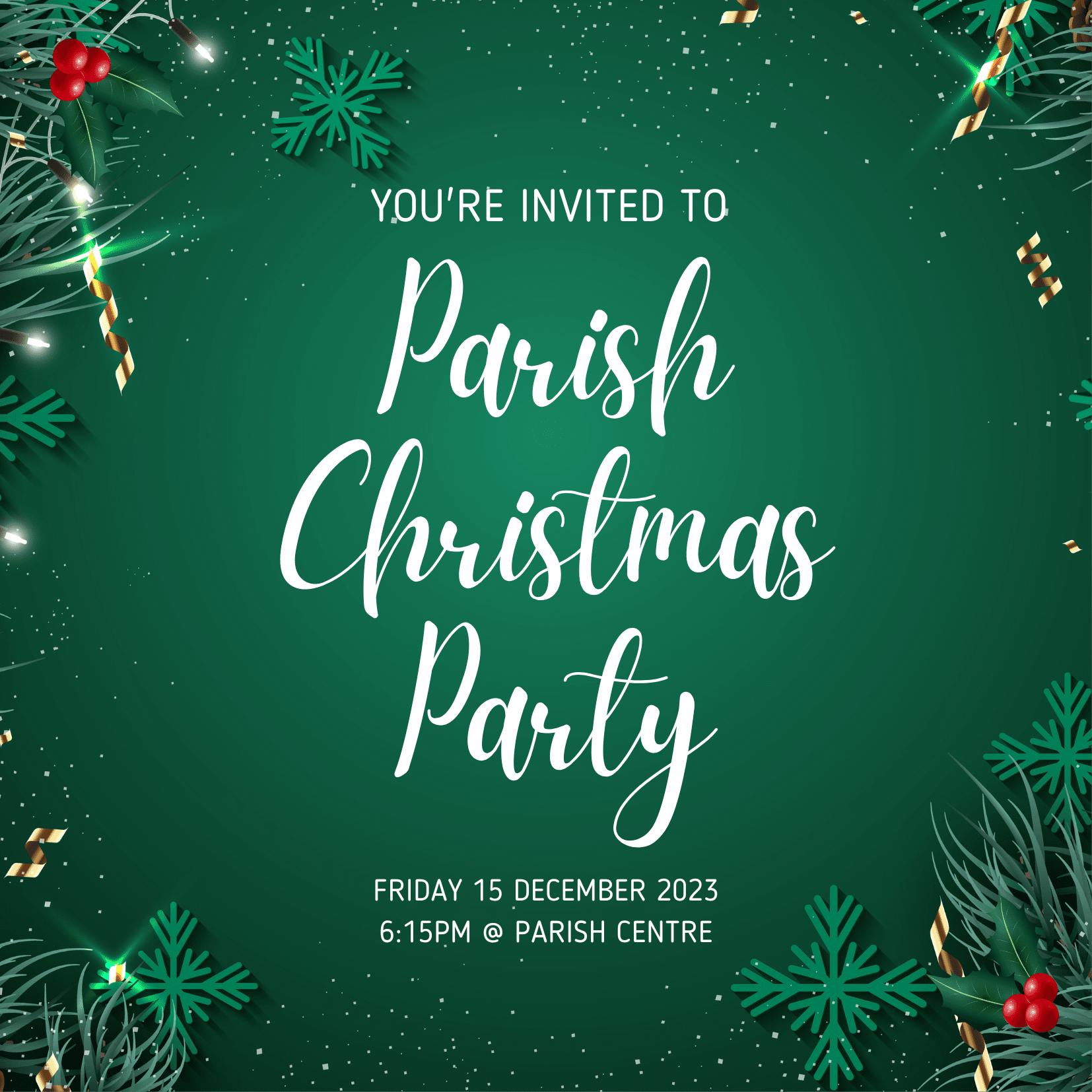 Parish Christmas Party – St Patrick's Parish